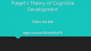Piaget's Theory of Cognitive Development | PPT