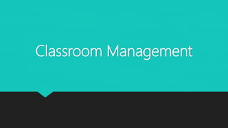 Classroom Management Tips | PPTX