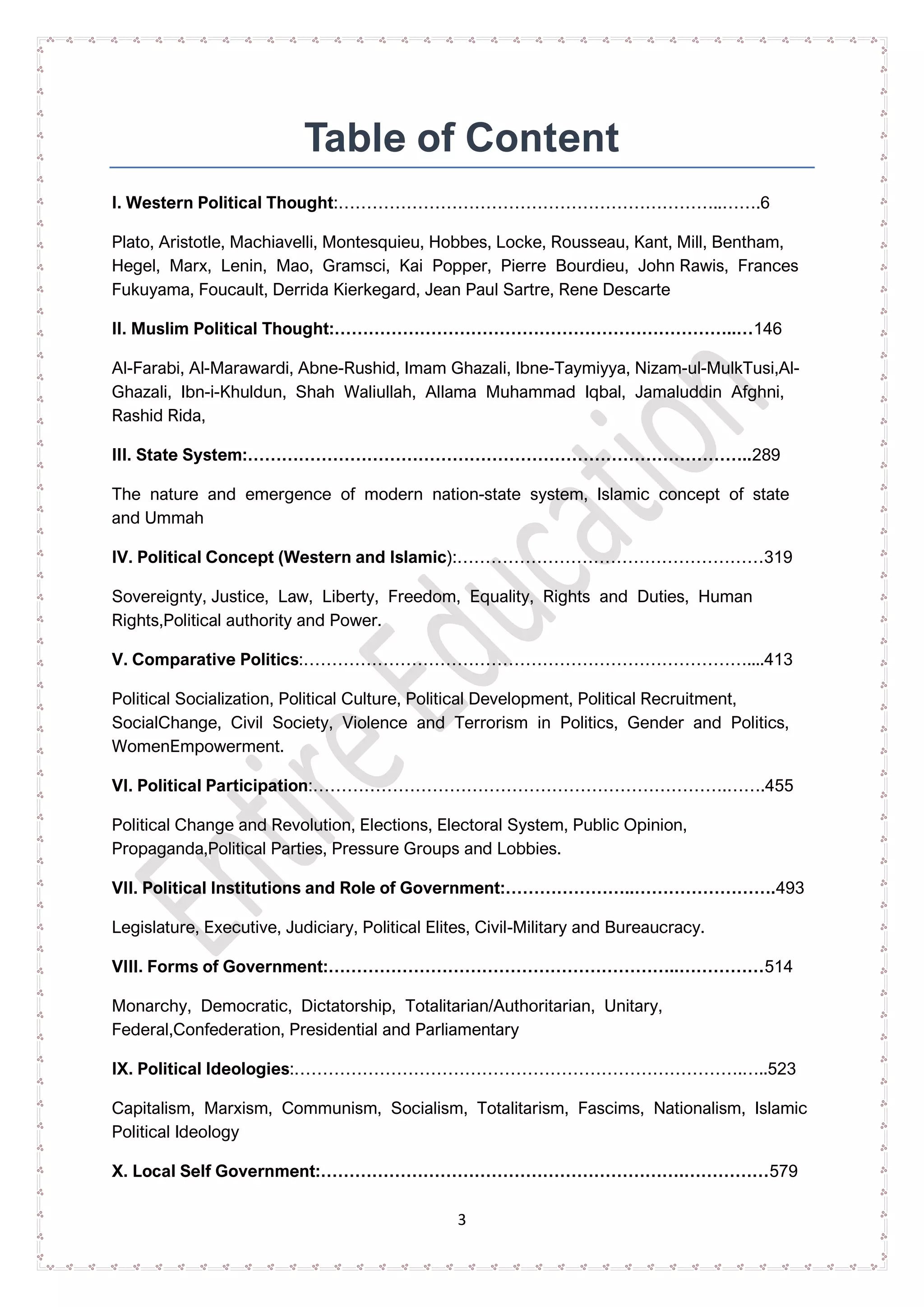 Css Political Science Notes i | PDF