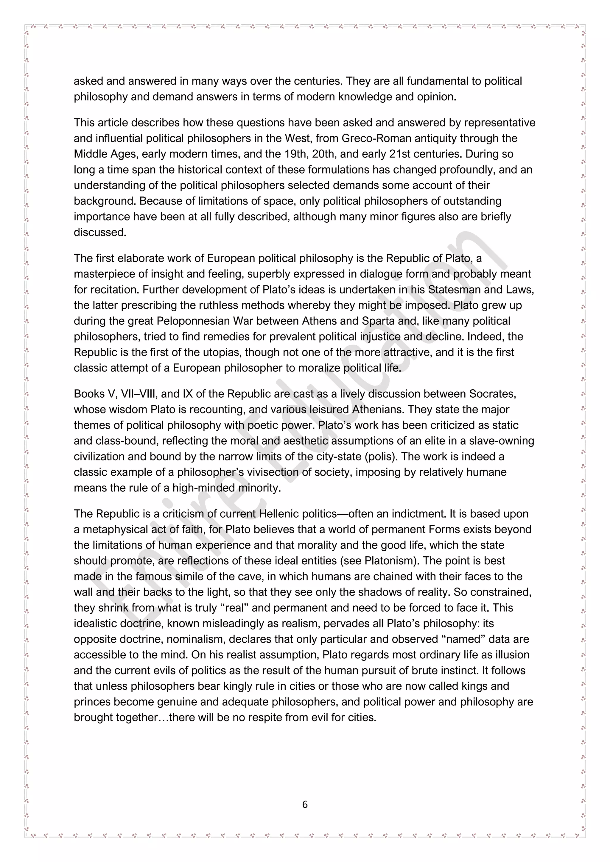 Css Political Science Notes i | PDF