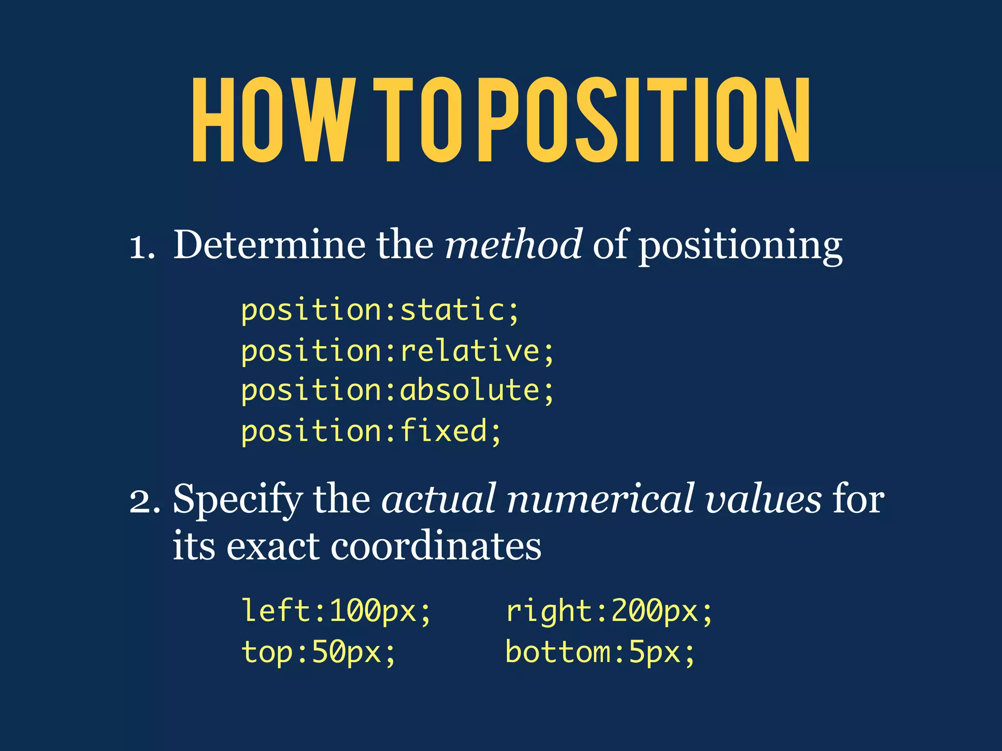Css positioning | PDF
