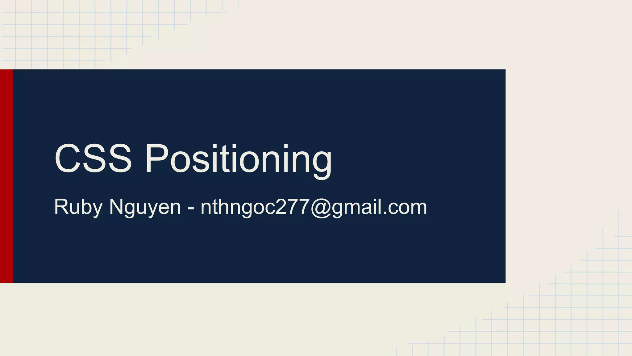 CSS Positioning | PPT