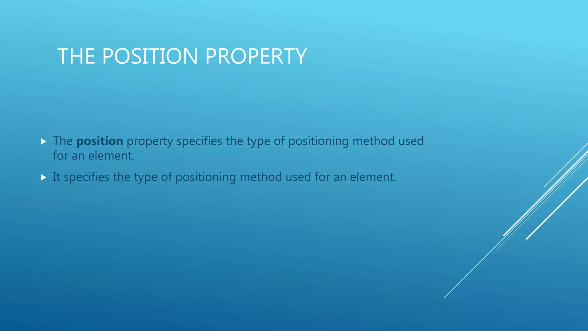 Css position property | PPTX