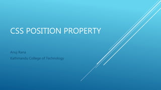 Css position property | PPTX