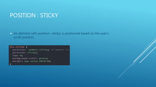 Css position property | PPTX