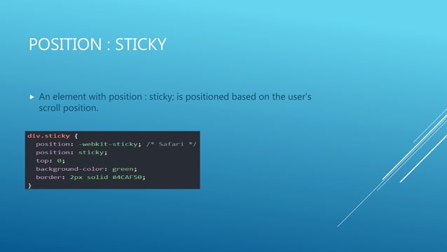 Css position property | PPTX