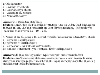 Css ppt - Cascading Style Sheets | PPT