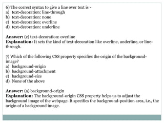 Css ppt - Cascading Style Sheets | PPT