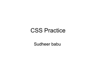Css Practice | PPT