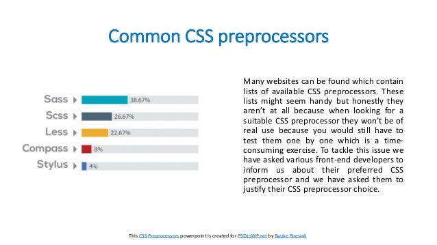 Css preprocessors Css preprocessors