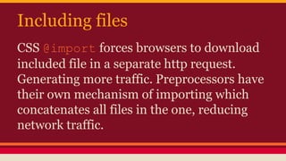 CSS preprocessors for designers (CSS-On-Diet) | PPT