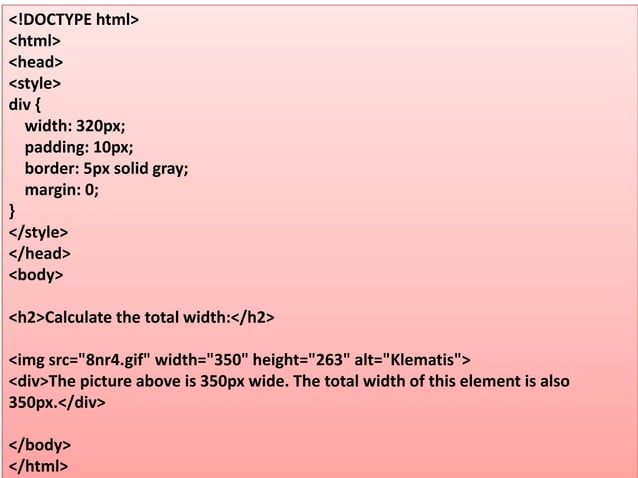 Css presentation introdution with sample basic projects | PDF