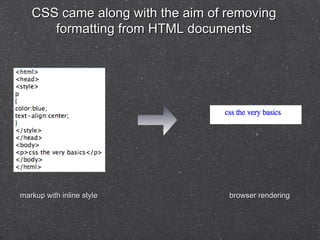 Css Primer - basic stuff | PPT | Web Design and HTML | Internet