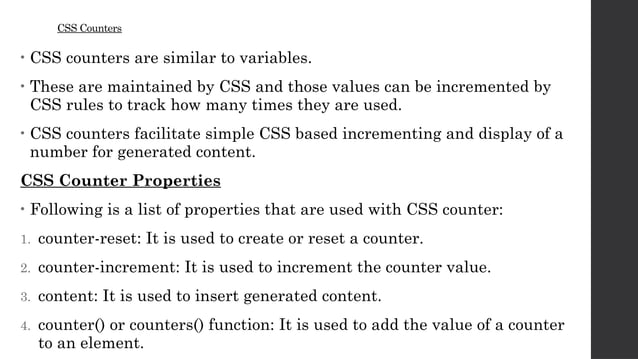 CSS Properties and Values with responsive design | PPT | Free Download