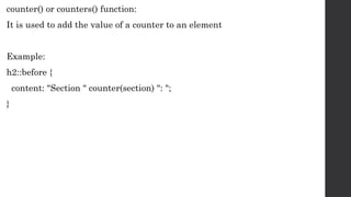 CSS Properties and Values with responsive design | PPT | Free Download