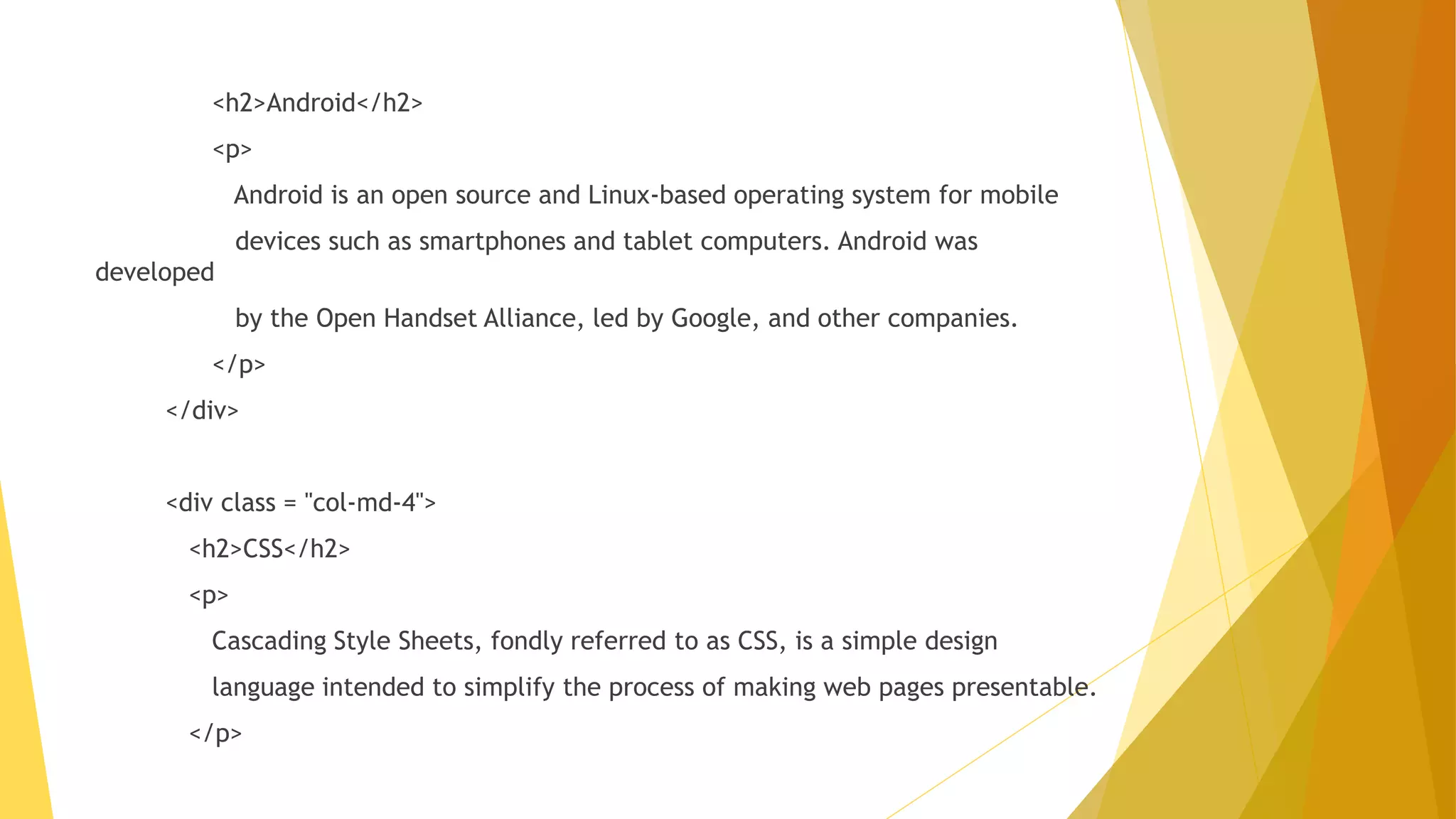 Css responsive | PPTX | Web Design and HTML | Internet