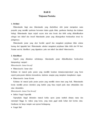 Css rhinosinusitis jamur - Petrisia Luvina | DOCX