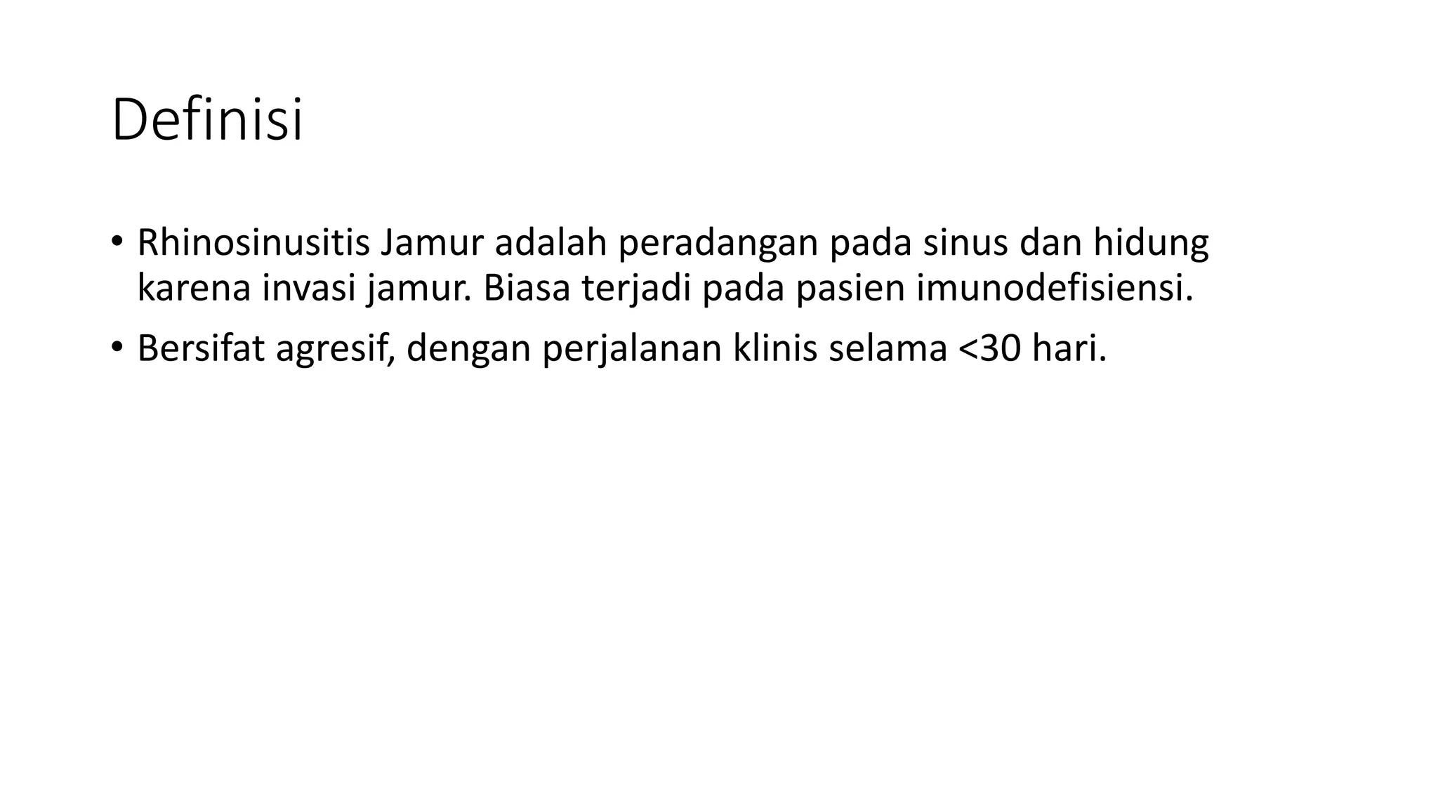 Powerpoint CSS Rhinosinusitis Jamur (Gerasimos Hasiholan) | PPTX