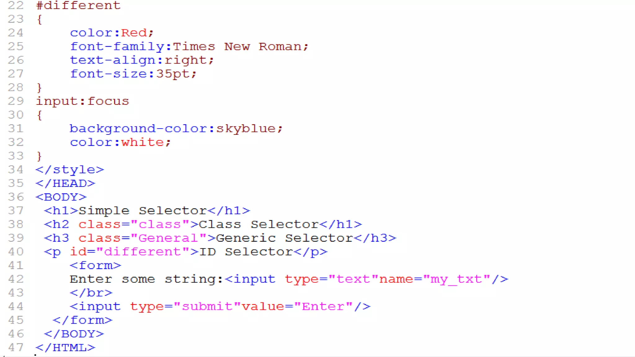 Css selectors | PPTX