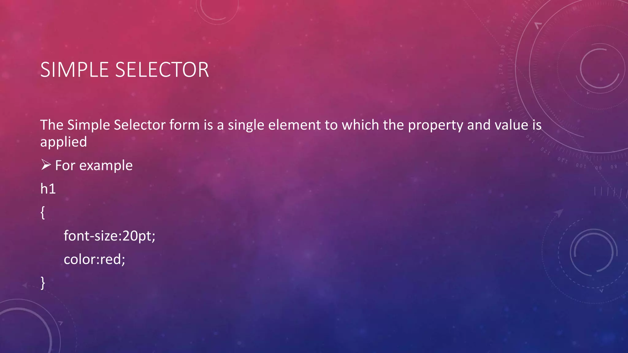 Css selectors | PPTX | Web Design and HTML | Internet