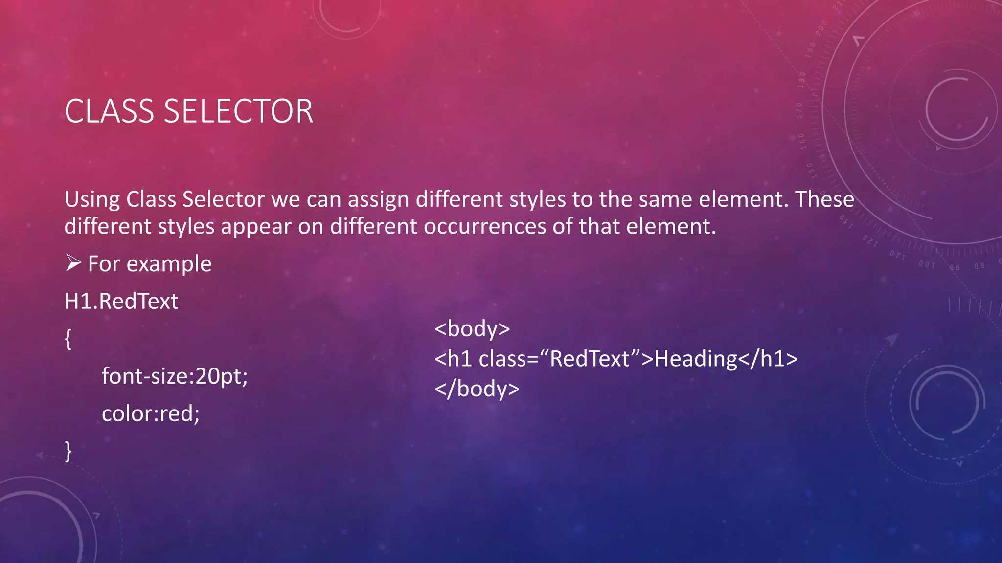 Css selectors | PPTX