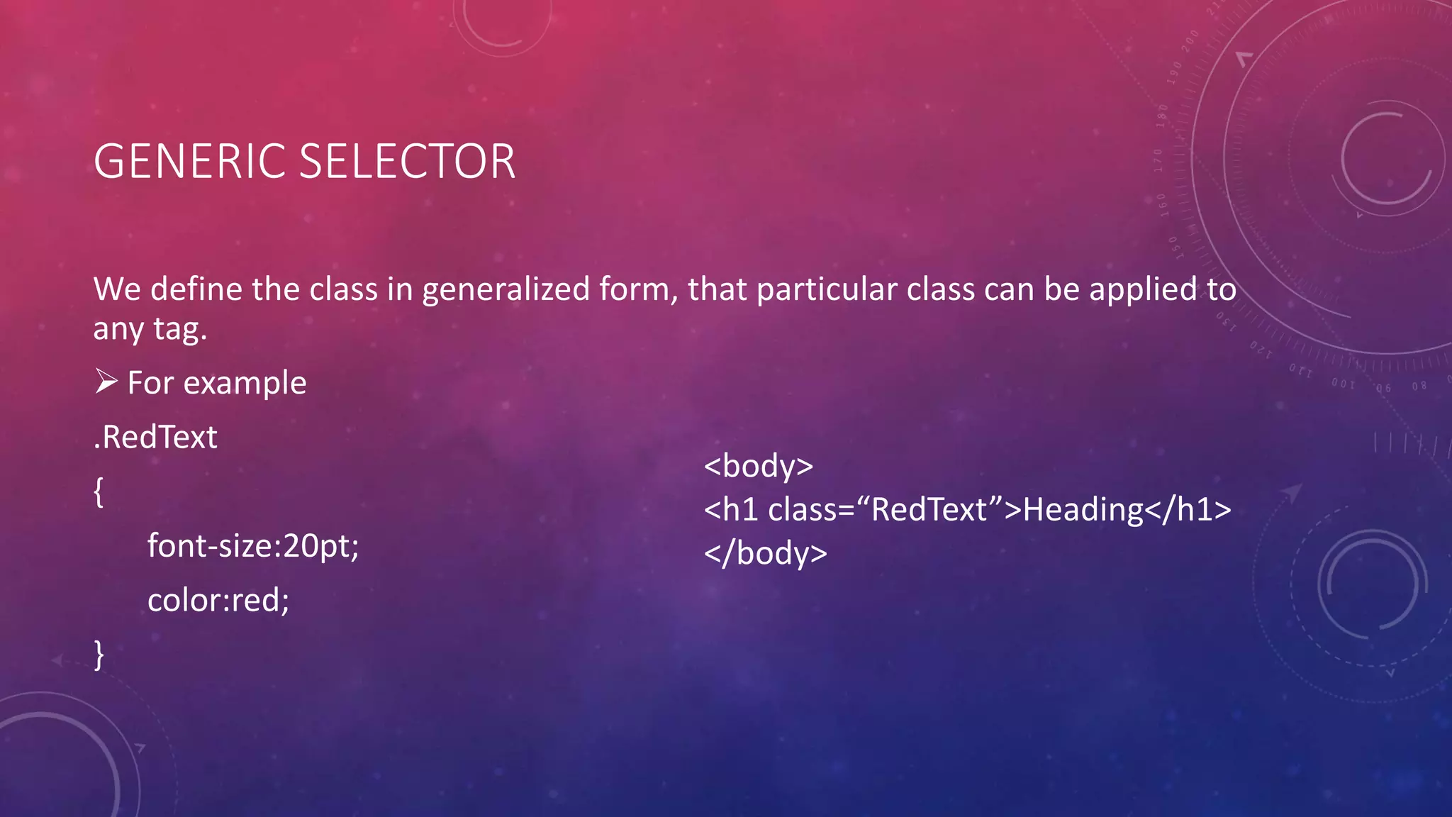 Css selectors | PPTX