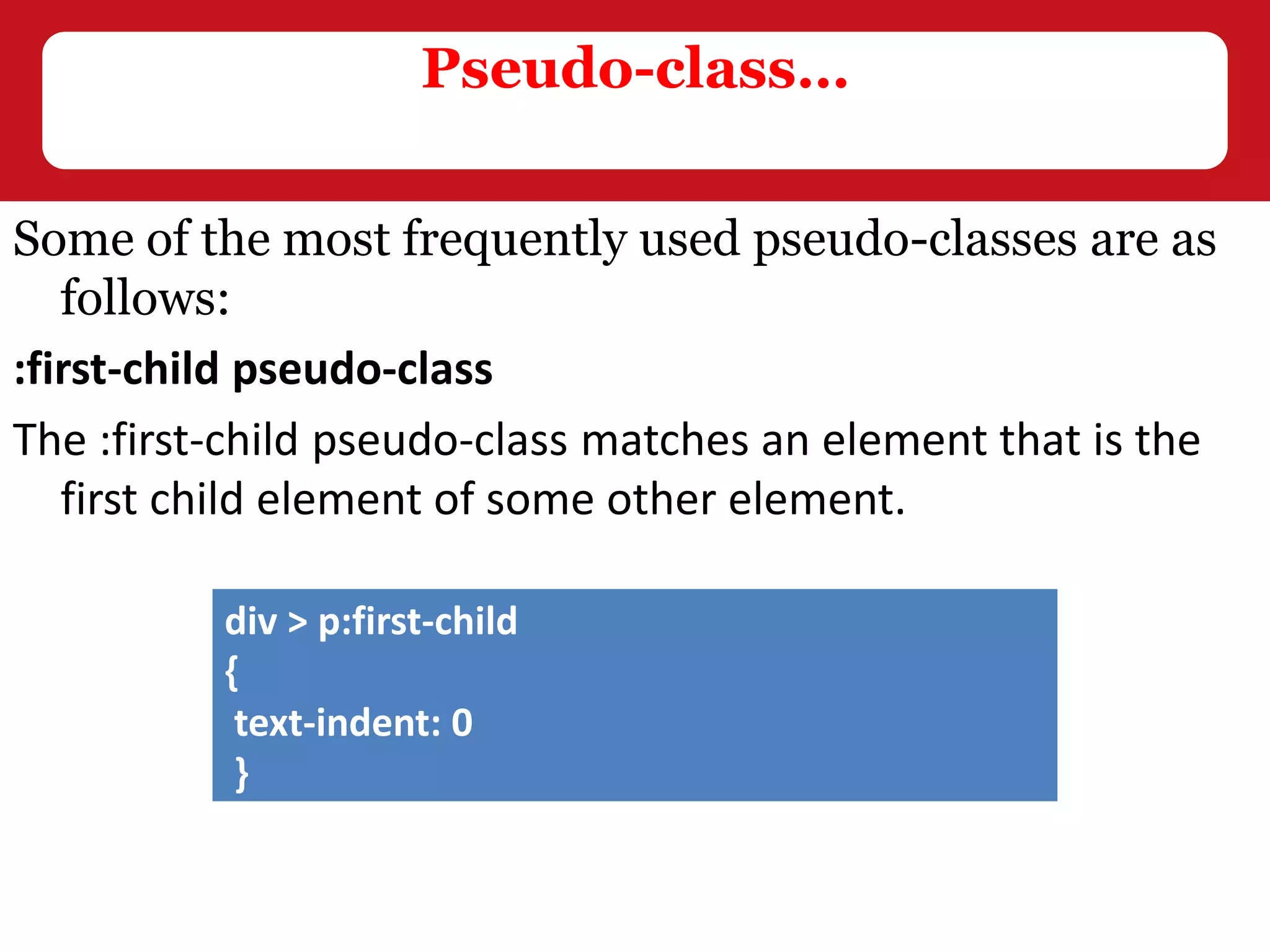 Css selectors | PPTX