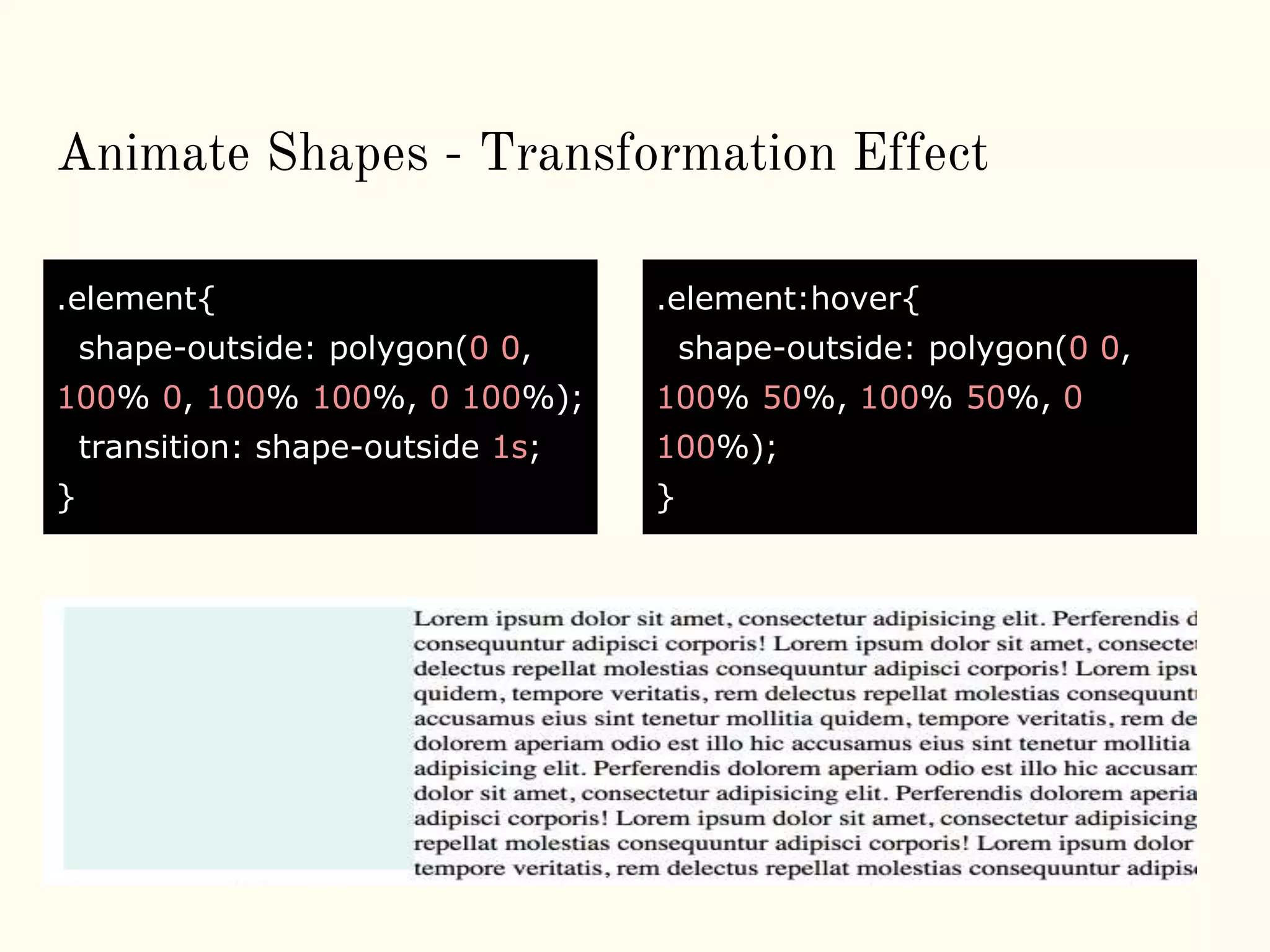 Css Shapes Ppt