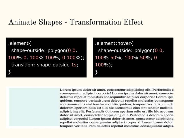 Css shapes | PPT
