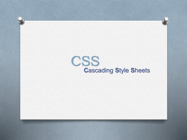 What is CSS? | PPT