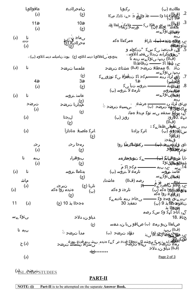 CSS Special CSS Exam 2023 ISLAMIC-STUDIES.pptx