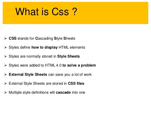 Css starting