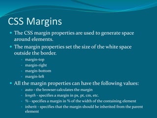 CSS Cascade Style Sheet | PPT