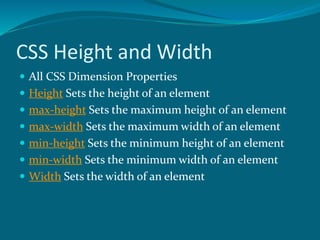 CSS Cascade Style Sheet | PPT