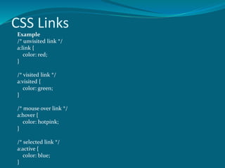 CSS Cascade Style Sheet | PPT