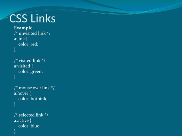 CSS Cascade Style Sheet | PPT