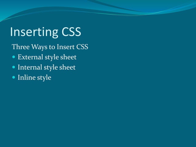 CSS Cascade Style Sheet | PPT