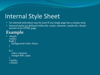 CSS Cascade Style Sheet | PPTX