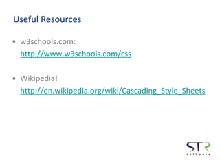 CSS Stylesheet Training | PPTX