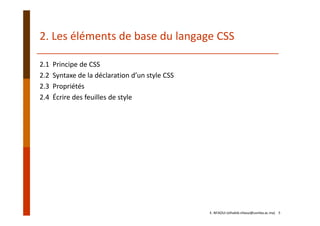 Langage CSS | PPT
