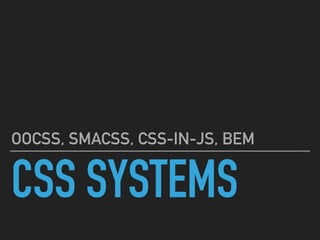 Css Systems | PPT