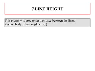 Css Text Formatting | PPTX