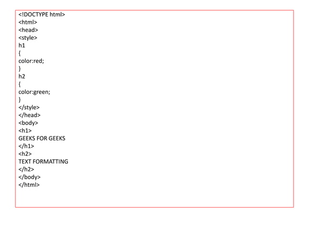Css Text Formatting | PPTX