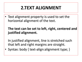Css Text Formatting | PPTX