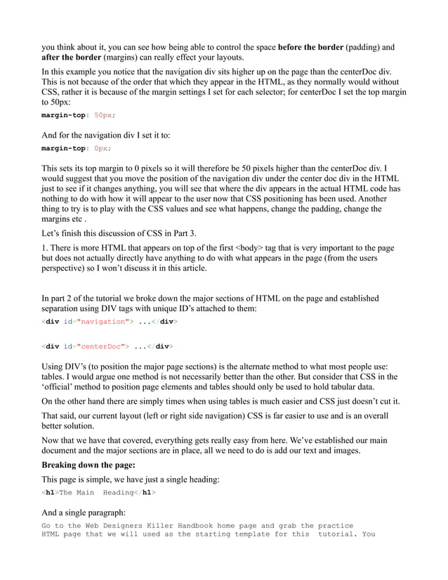 Css Tutorial Pdf