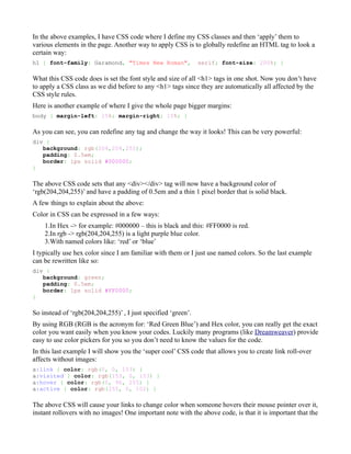 Css tutorial | DOC