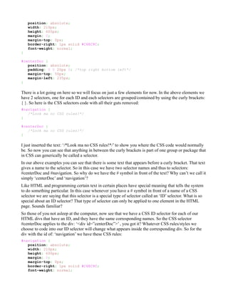 Css tutorial | DOC