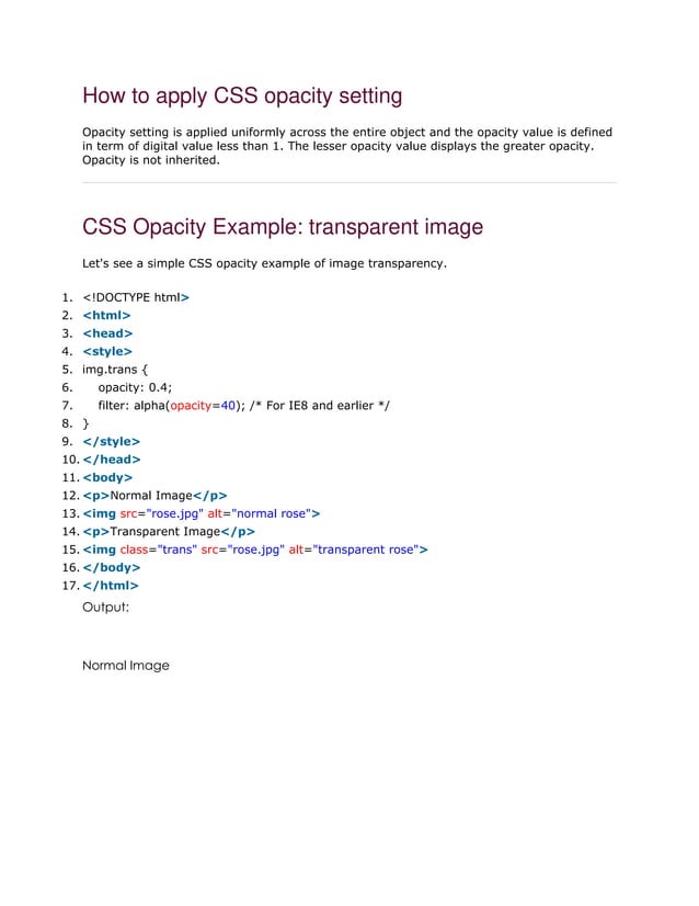CSS Tutorial For Basic Students Studying | PDF