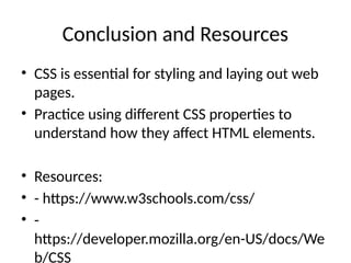 CSS_Tutorial beginners friendly and the base cores of css | PPT
