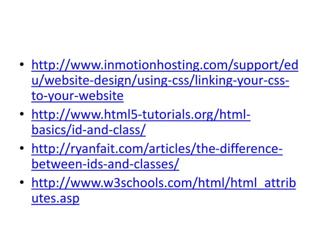 Css types internal, external and inline (1) | PPTX